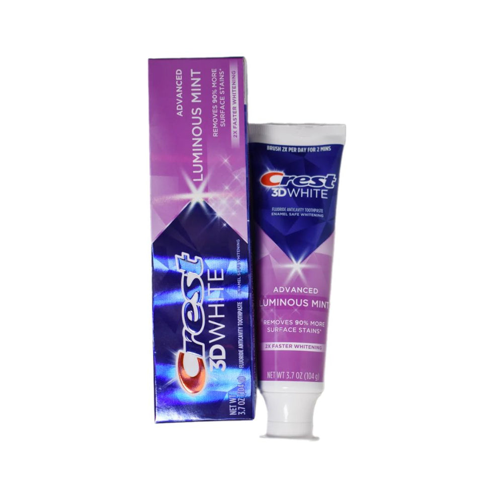Crest 3D White Advanced Luminous Mint Whitening Toothpaste – Pearly ...